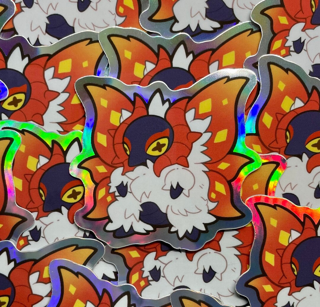 Pokemon Scarlet & Violet Slither Wing Sticker Paradox Volcarona - Etsy