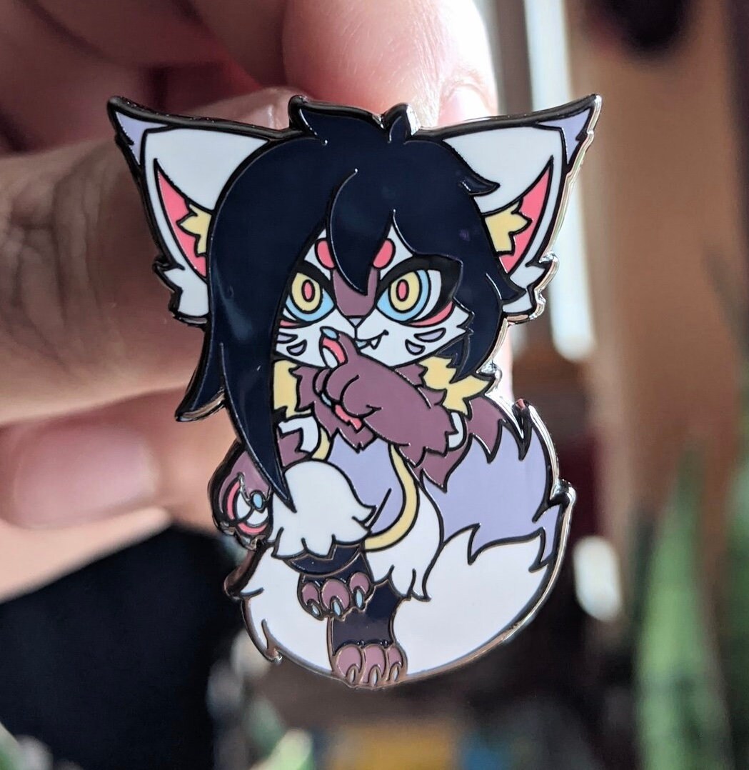 Paradox Hard Enamel Pin Chara Pins Kemono Furry Fursona | Etsy