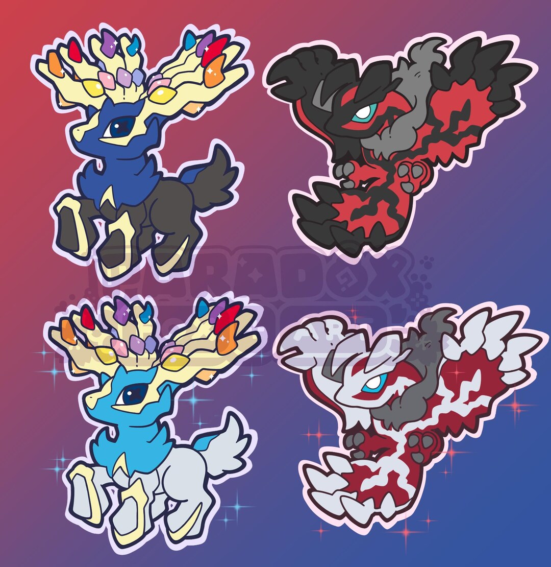 Pokemon Kalos Legends Xerneas Yveltal XY Hard Enamel Pin - Etsy
