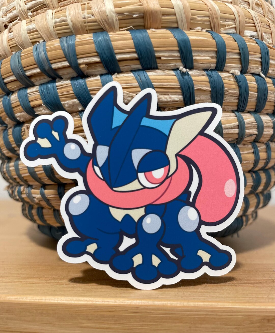 Greninja Vinyl Sticker - Etsy