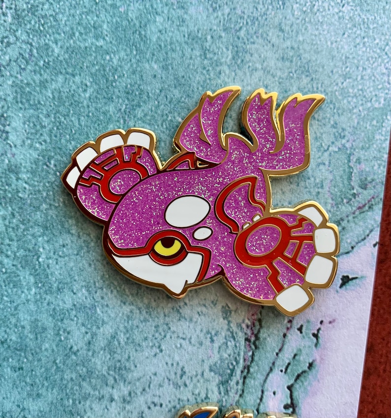Pokemon Hoenn Legends Groudon Kyogre Enamel Pin Omega Ruby - Etsy