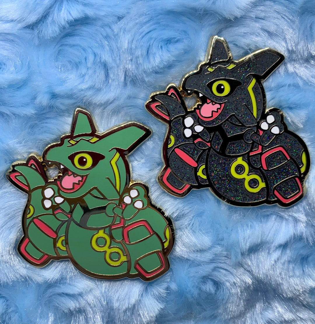 Pokemon Hoenn Legends Rayquaza Enamel Pin Emerald Omega Ruby Alpha ...