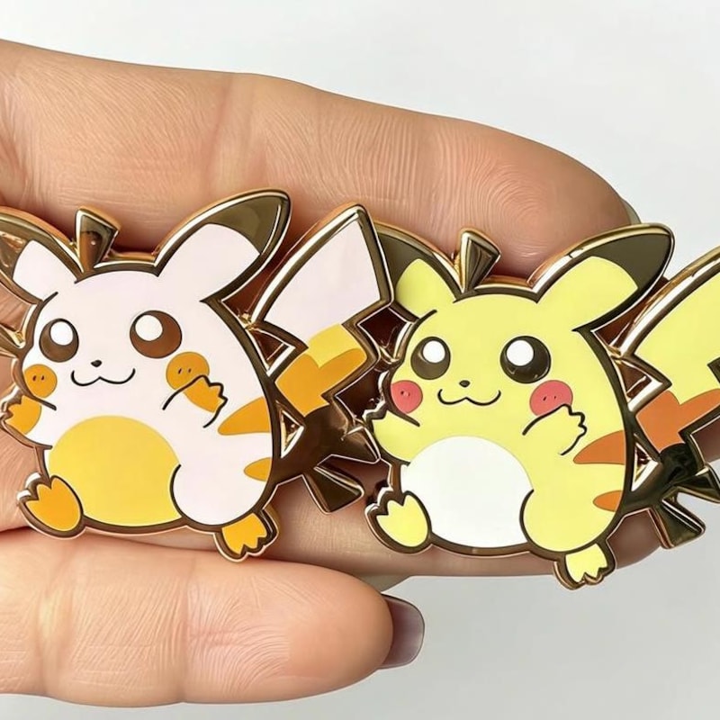 Cute Pikachu Enamel Pin - Etsy
