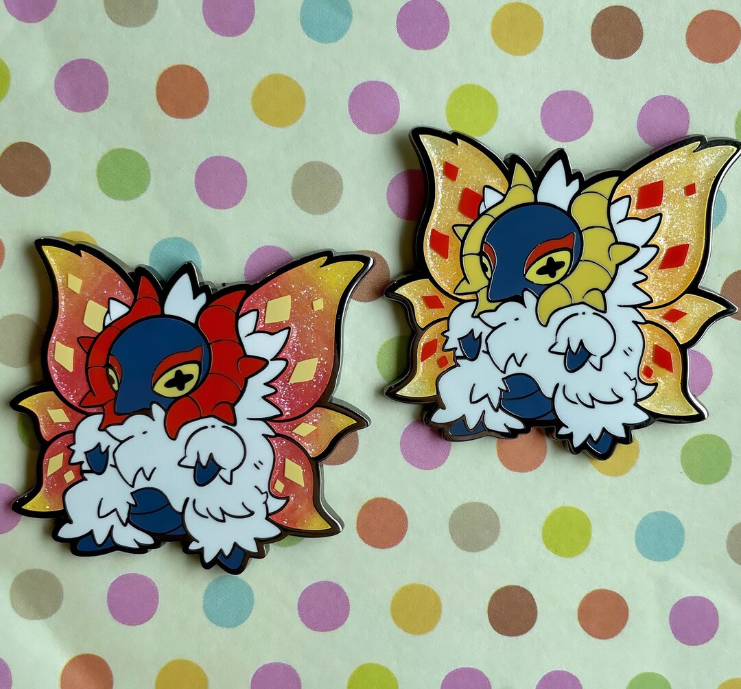 Pokemon Scarlet & Violet Slither Wing Gradient Enamel Pin Paradox Volcarona - Etsy