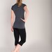 Womens Yoga Clothes - Scoop Neck Short Sleeve T-shirt - Merino Wool ...