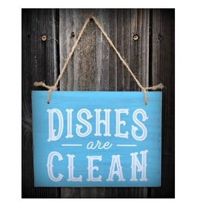 Reversible Dishes Clean/dirty Sign: Rustic Farmhouse Kitchen Decor - Etsy