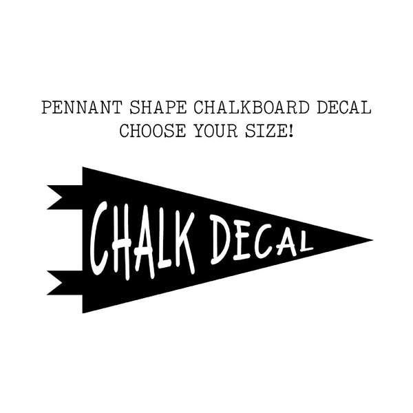 Chalkboard Pennant - Etsy