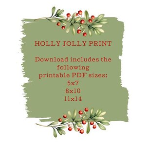 Holly Jolly Printable, Vintage Christmas, Christmas Typewriter, Holly ...