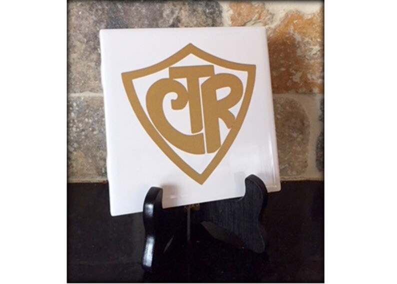 CTR Shield Tile Sign Choose the Right Sign Primary Sign LDS - Etsy