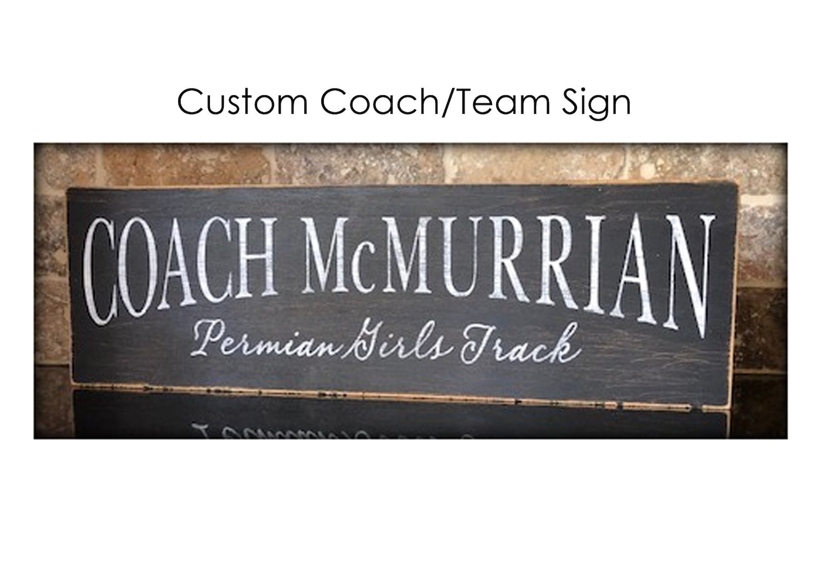 Custom Coach Sign Coach Gift Sports Team Sign Vintage Sign - Etsy