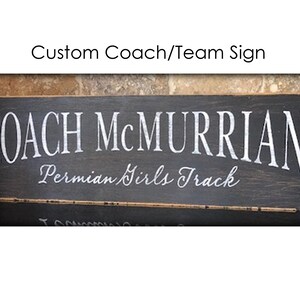 Custom Coach Sign Coach Gift Sports Team Sign Vintage Sign - Etsy