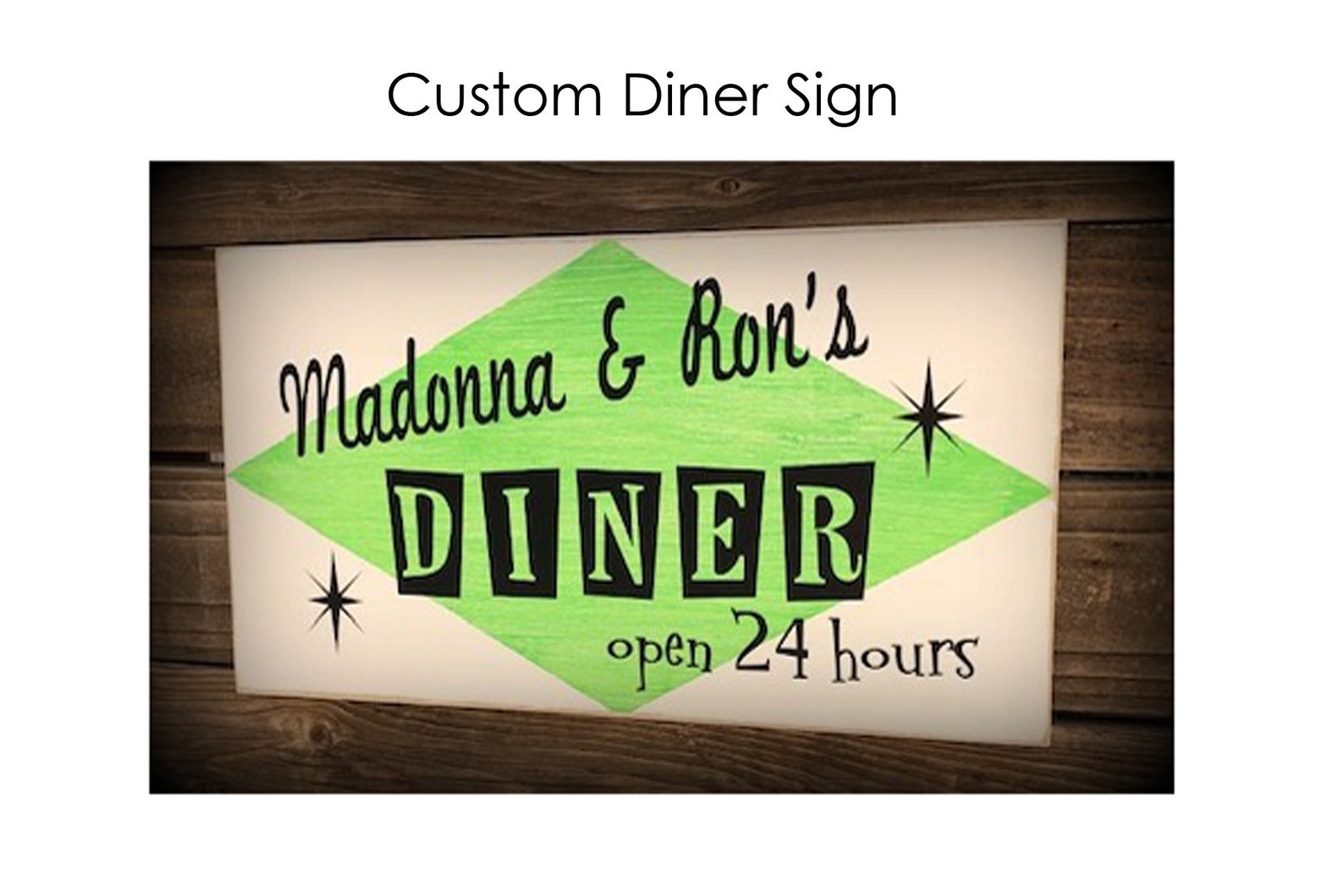 Custom Diner Sign Retro Diner Moms Diner Sign Diner Decor Vintage ...