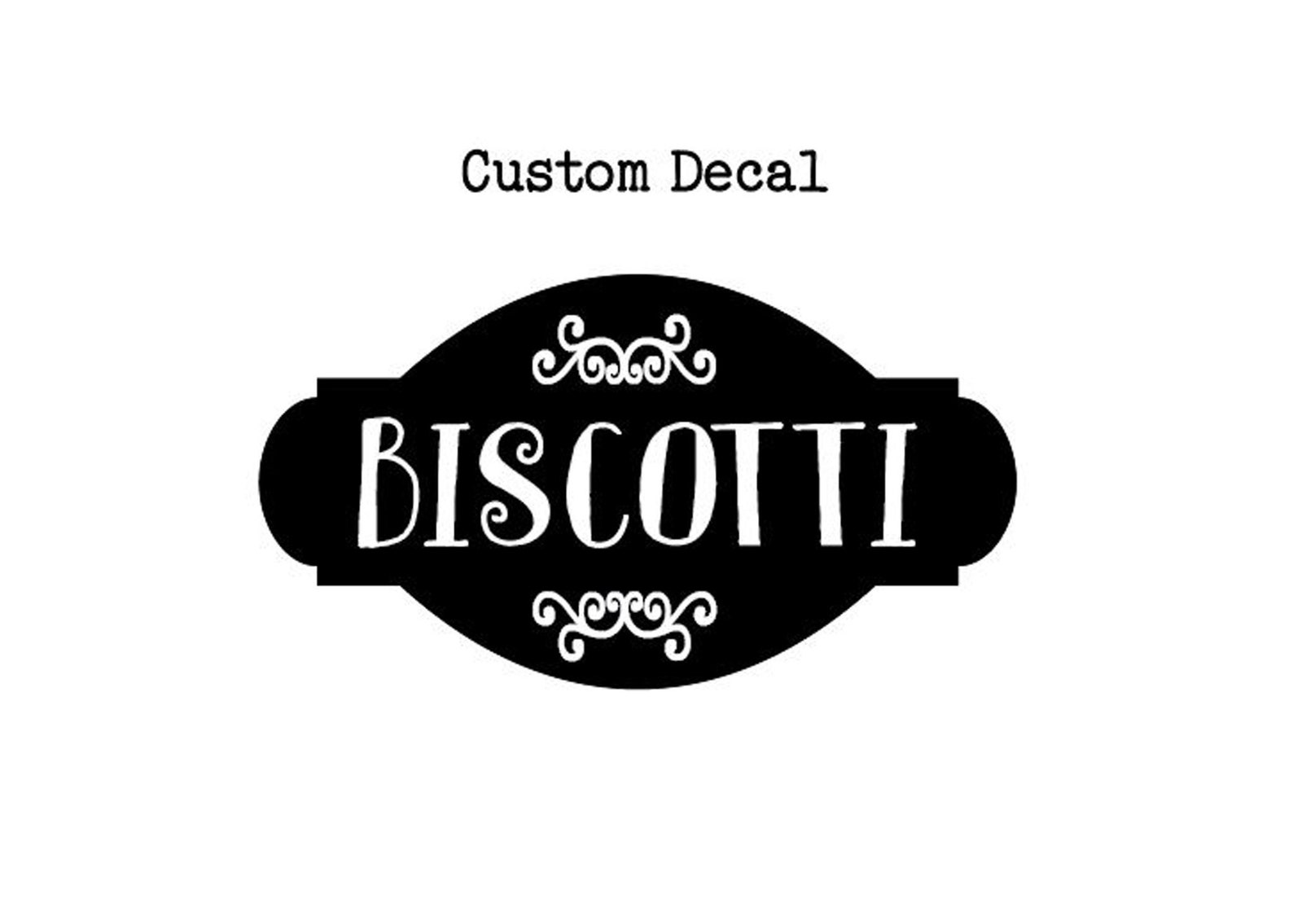 DIY Cookie Jar DECAL Cookies Label Mercantile Decal Cookie - Etsy