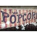 Fresh Popcorn Sign, Home Theater Sign, Popcorn Decor, Rustic Wood Sign ...