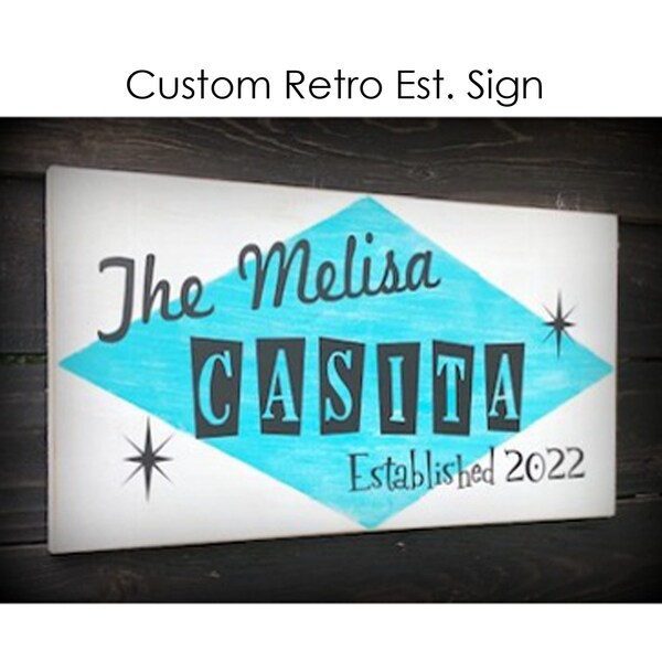 Mid Century Sign - Etsy