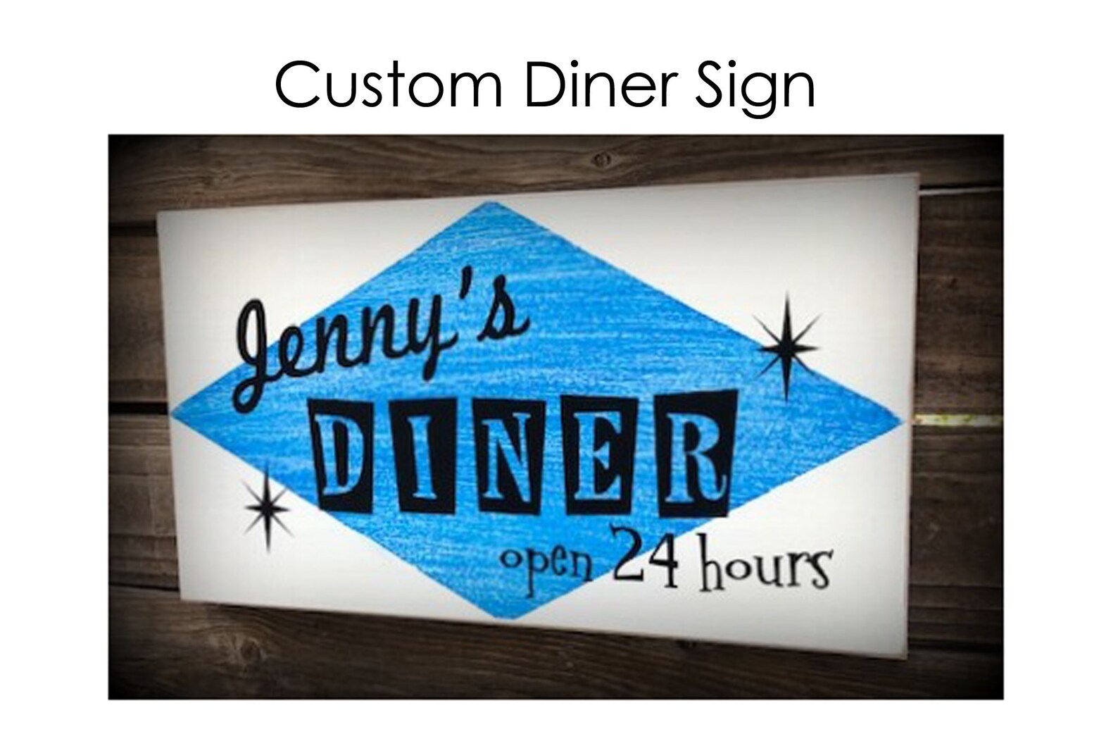 Custom Diner Sign Retro Diner Moms Diner Sign Diner Decor Vintage ...