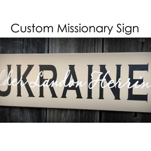 Missionary Sign, LDS Missionary, Mission Sign, Missionary, Custom ...