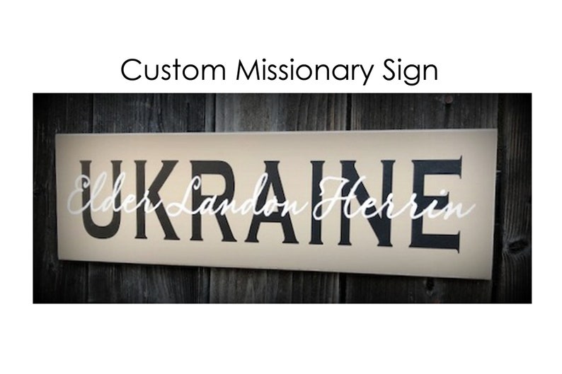 Missionary Sign LDS Missionary Mission Sign Missionary - Etsy