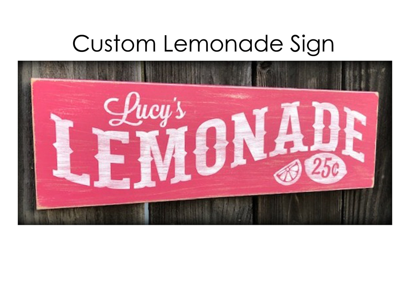 Custom Fresh Lemonade Sign Lemonade for Sale Lemon Decor - Etsy
