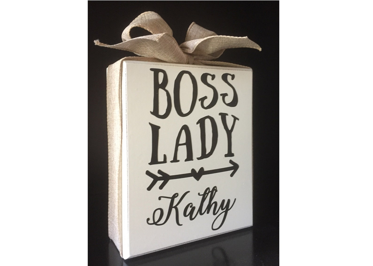 Boss Lady Block Boss's Day Gift Custom Boss Gift Boss - Etsy