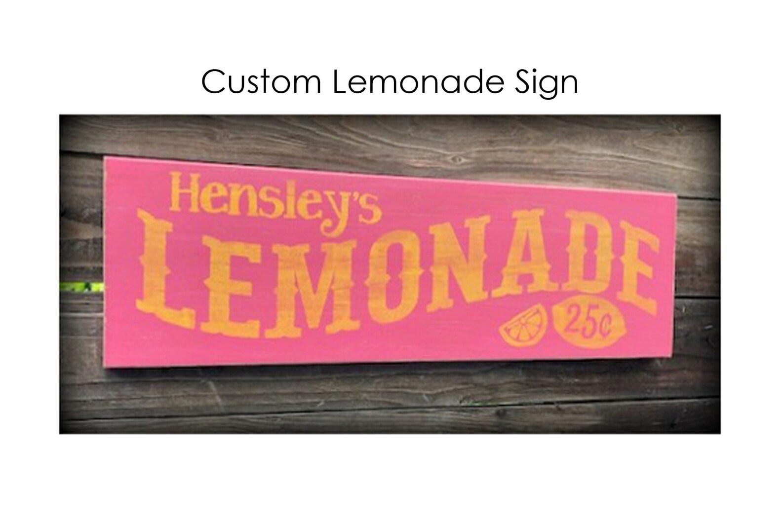 Custom Fresh Lemonade Sign Lemonade for Sale Lemon Decor - Etsy