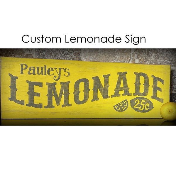 Lemonade Sign - Etsy
