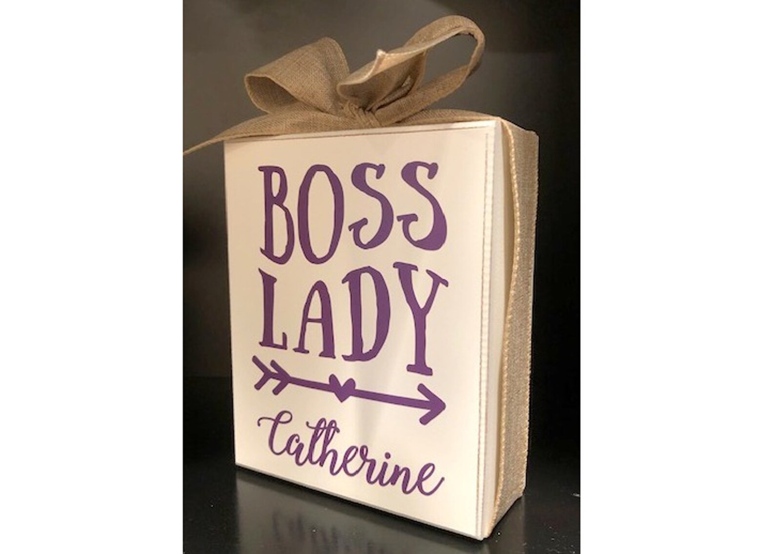 Boss Lady Block Boss's Day Gift Custom Boss Gift Boss - Etsy
