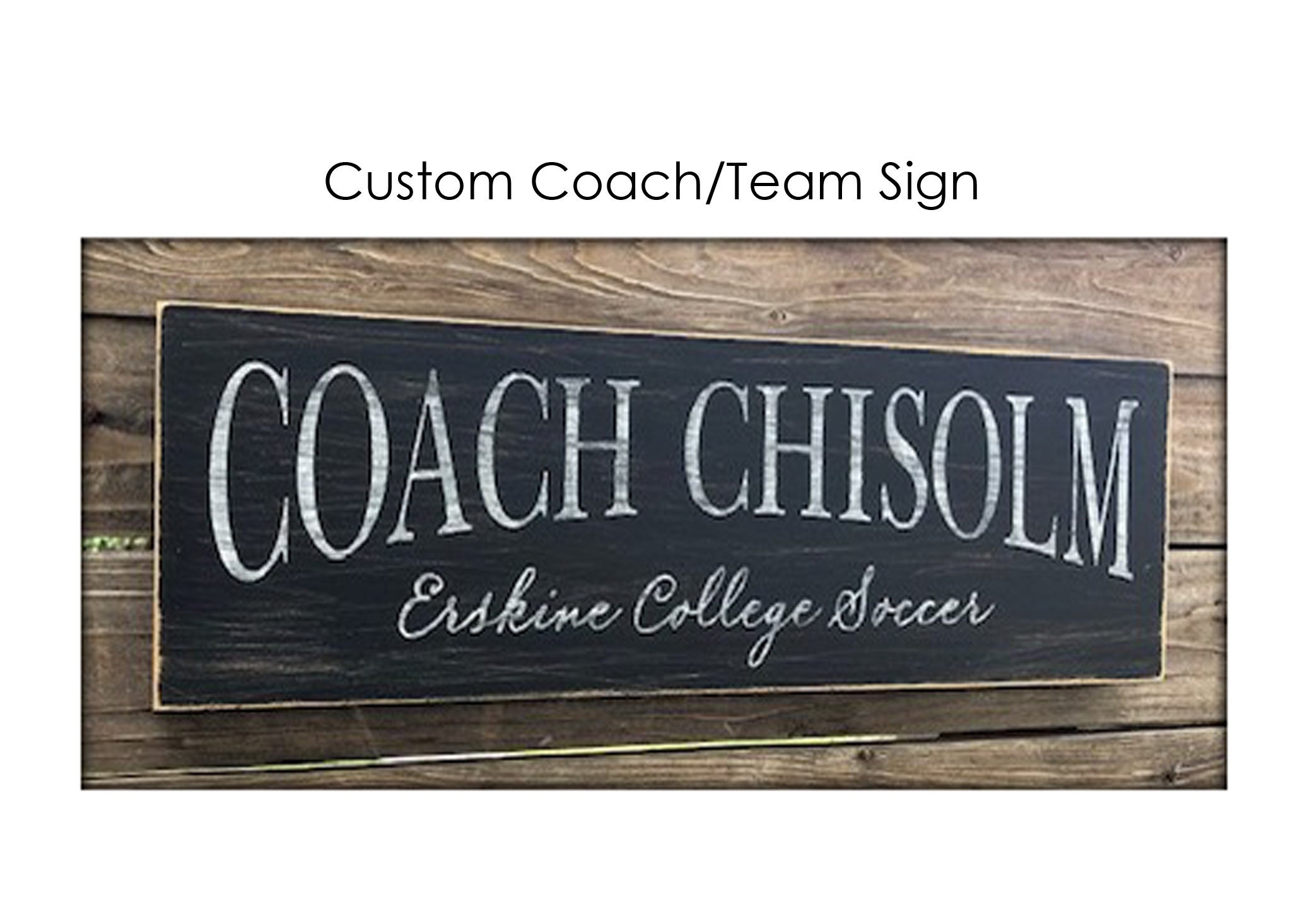 Custom Coach Sign Coach Gift Sports Team Sign Vintage Sign | Etsy