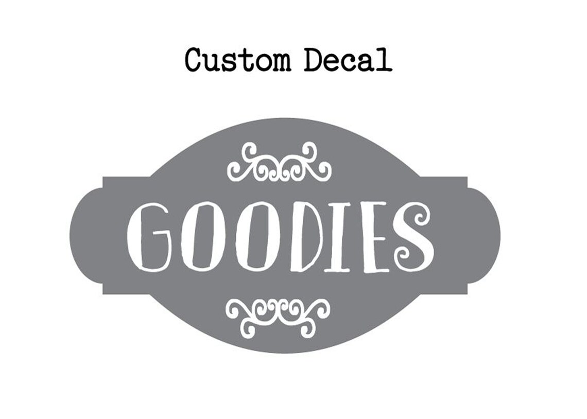 DIY Cookie Jar DECAL Cookies Label Mercantile Decal Cookie - Etsy