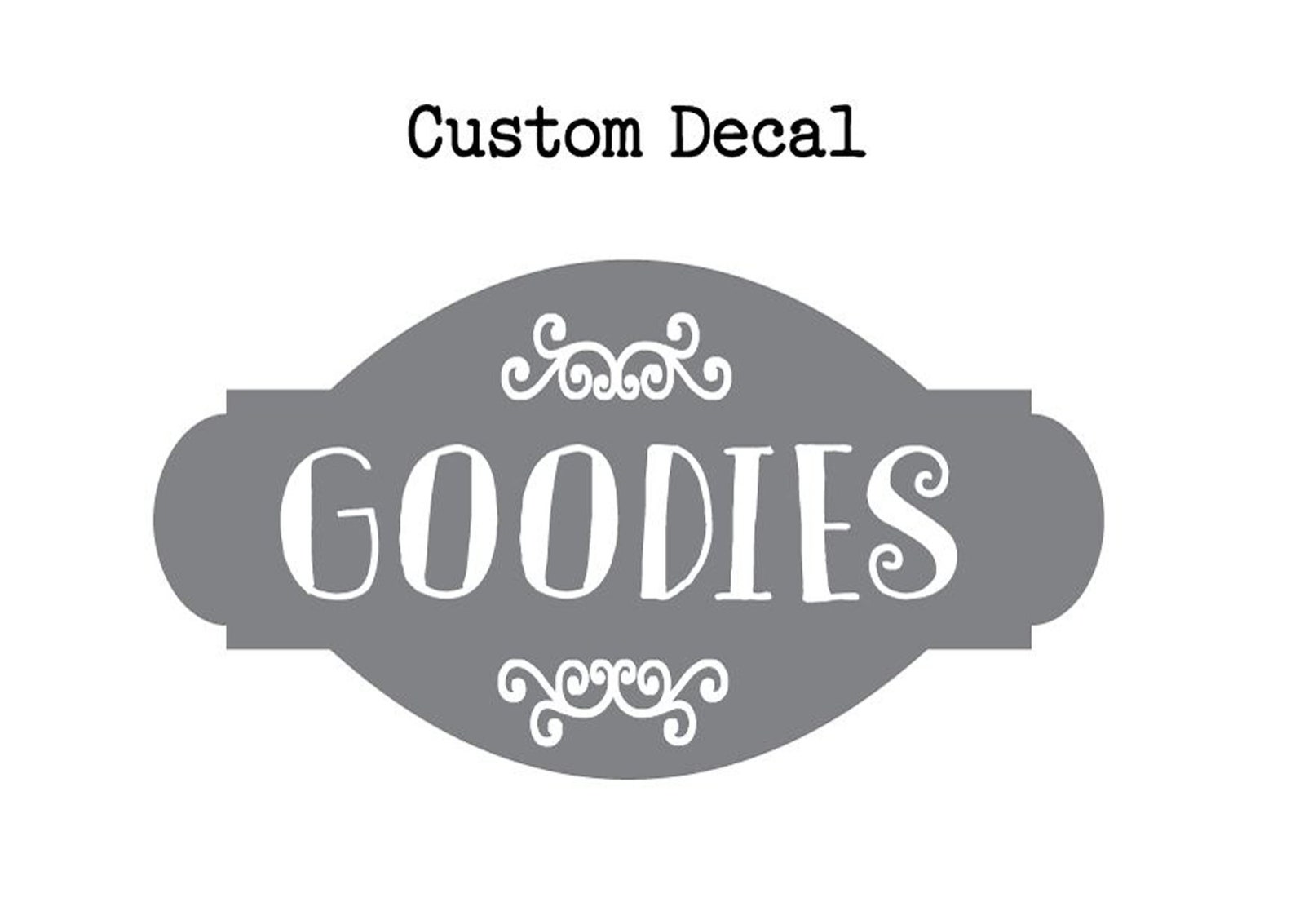 DIY Cookie Jar DECAL Cookies Label Mercantile Decal Cookie - Etsy