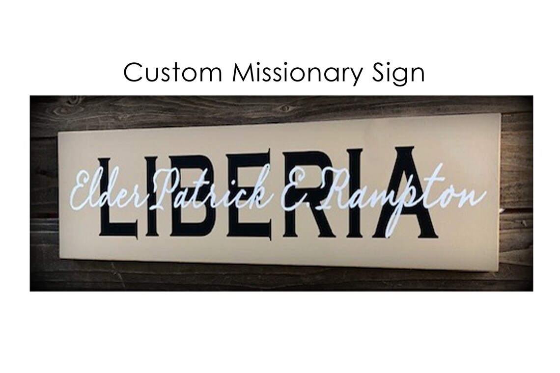 Missionary Sign LDS Missionary Mission Sign Missionary - Etsy