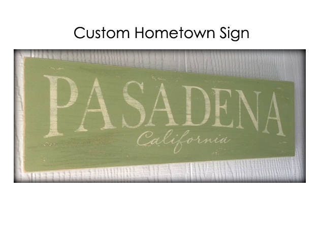 Custom Hand-painted Hometown Sign: Distressed Vintage Style - Etsy