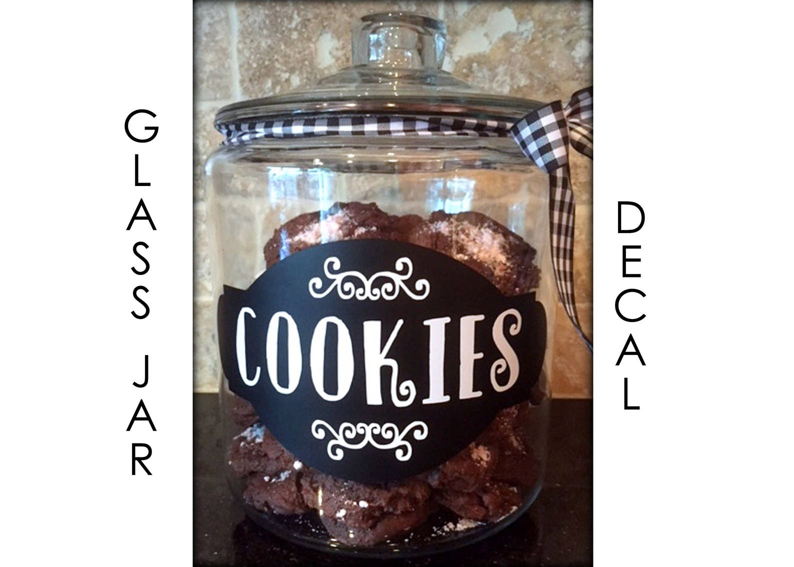 DIY Cookie Jar DECAL Cookies Label Mercantile Decal Cookie - Etsy