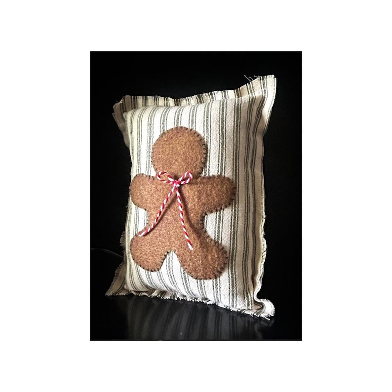 Handmade Christmas Pillows: Farmhouse Tree or Gingerbread Decor - Etsy