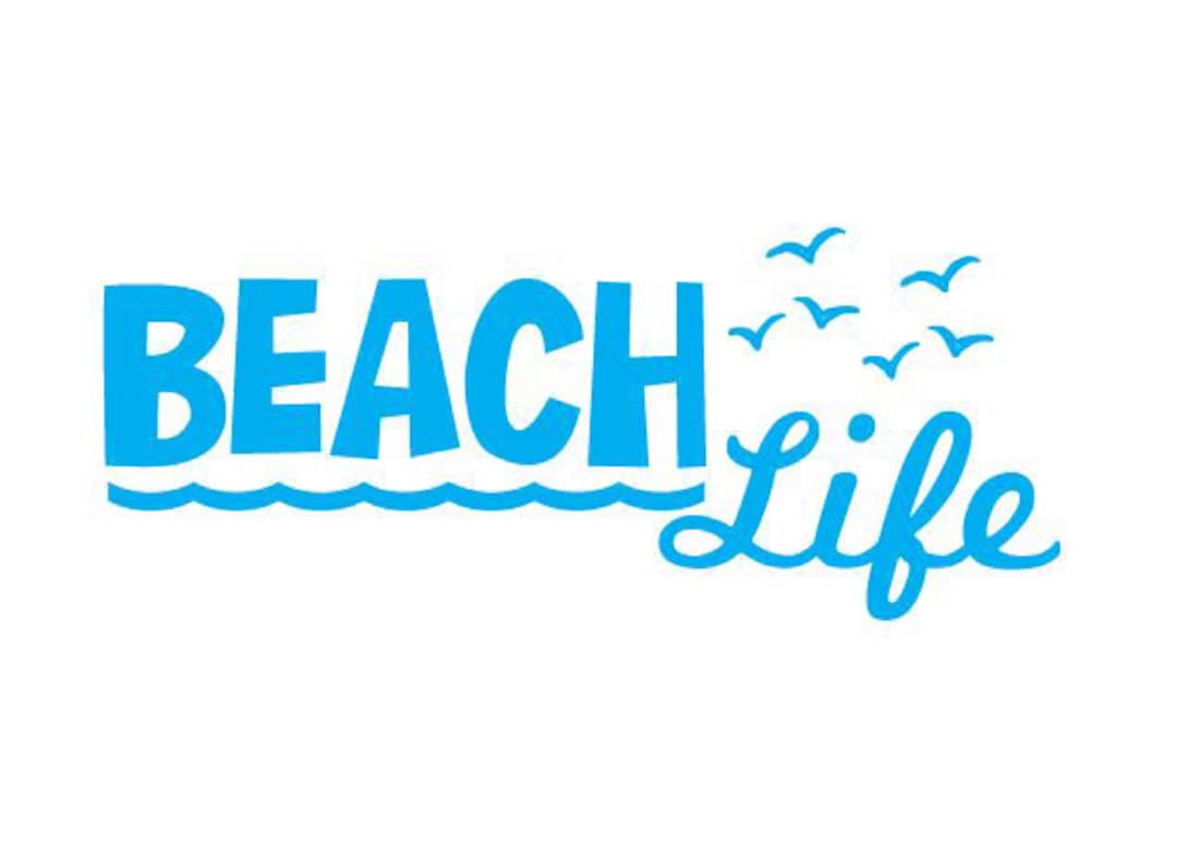 Beach Life Decal Beach Decal Beach Life Car Decal Laptop - Etsy