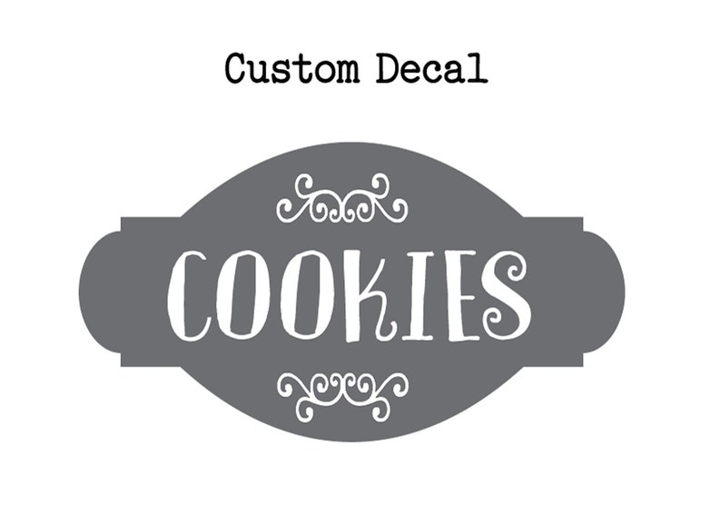 DIY Cookie Jar DECAL Cookies Label Mercantile Decal Cookie - Etsy Sweden