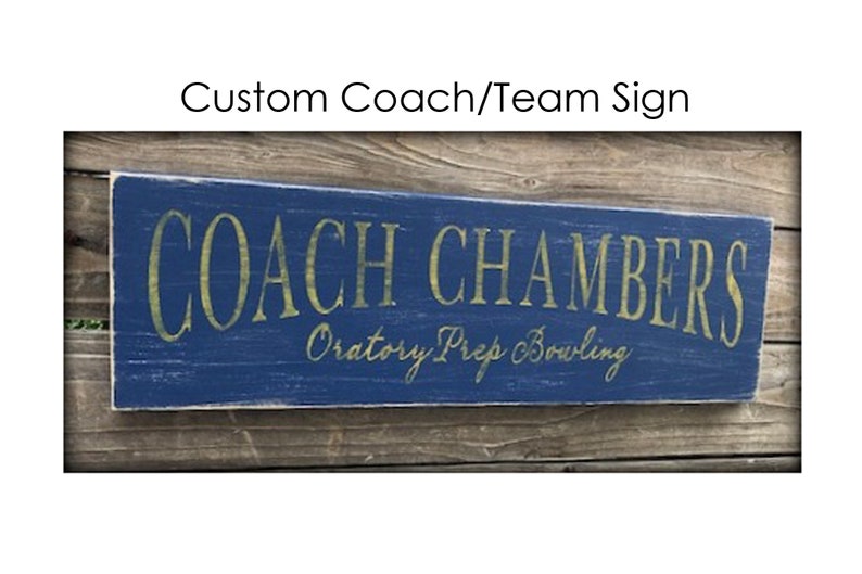 Custom Coach Sign Coach Gift Sports Team Sign Vintage Sign - Etsy