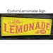 Custom Fresh Lemonade Sign, Lemonade for Sale, Lemon Decor, Farmhouse ...
