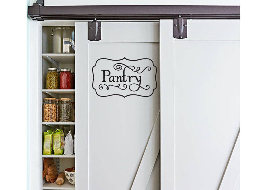 Kitchen Pantry Decal, Pantry Decal, Kitchen Decor, Wall Decal, DIY ...