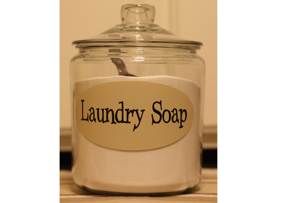 Laundry Soap Decal: Kitchen, Pantry, or Glass Jar Vinyl Label - Etsy