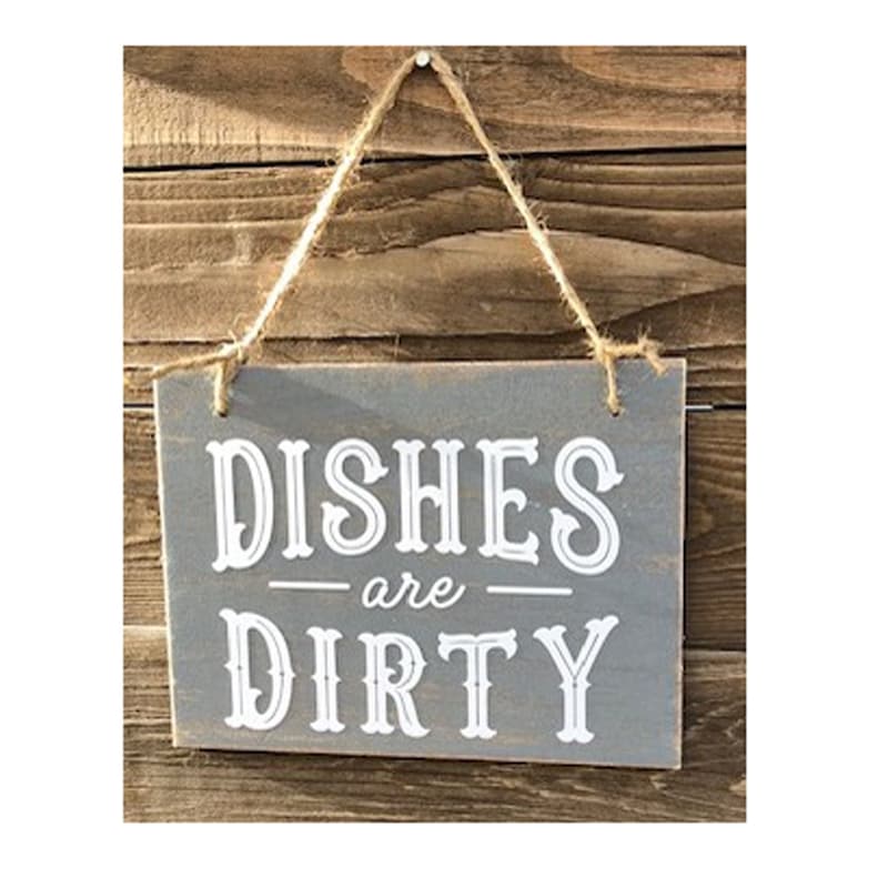 Dishes Sign - Etsy