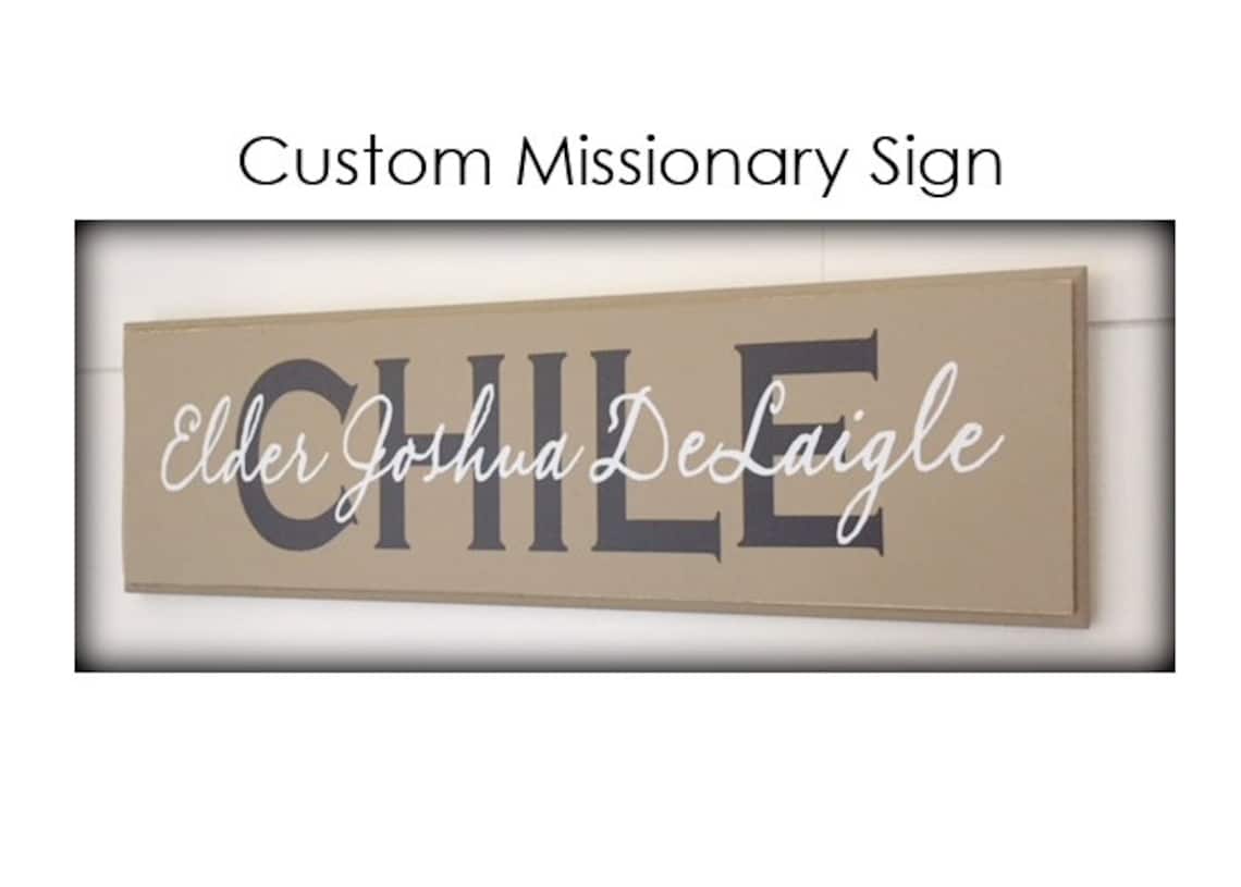 Missionary Sign LDS Missionary Mission Sign Missionary | Etsy