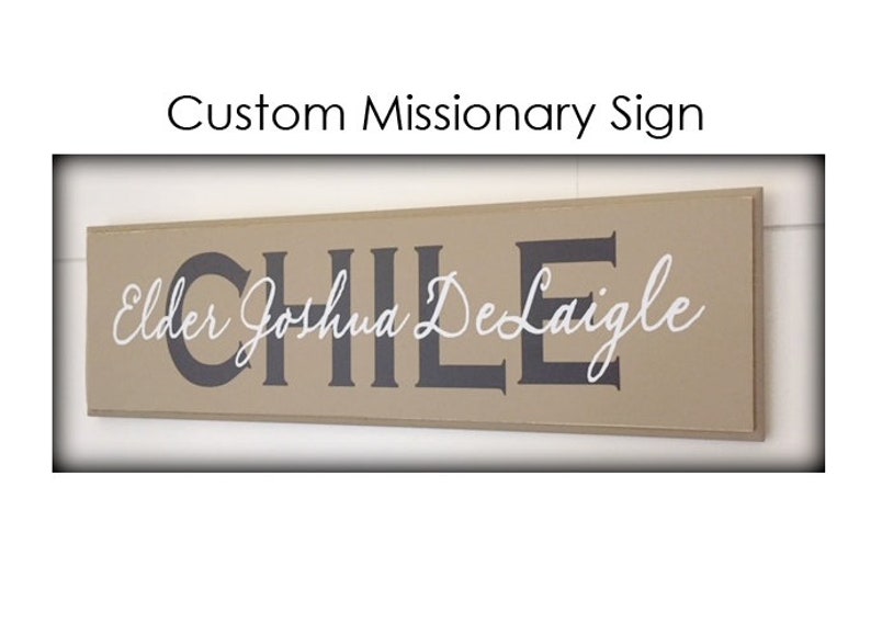 Missionary Sign LDS Missionary Mission Sign Missionary | Etsy