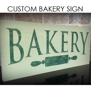 Bakery Sign Rustic Bakery Sign Rolling Pin Baker Bake - Etsy