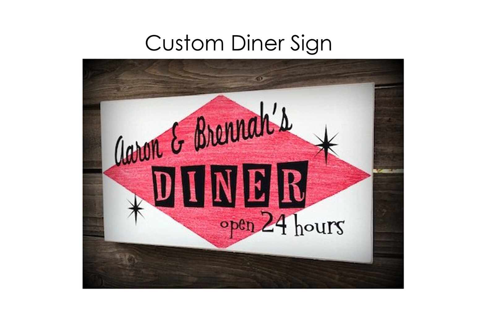Custom Diner Sign Retro Diner Moms Diner Sign Diner Decor Vintage ...