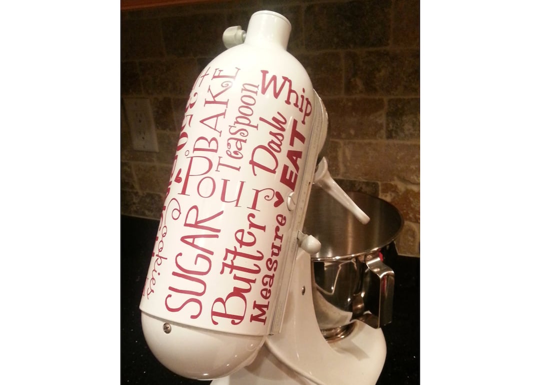 Kitchenaid Mixer Decal: Subway Art Baking Decor - Etsy
