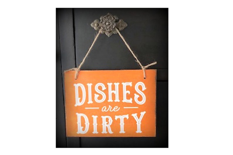 Reversible Dishes Clean/dirty Sign: Rustic Farmhouse Kitchen Decor - Etsy