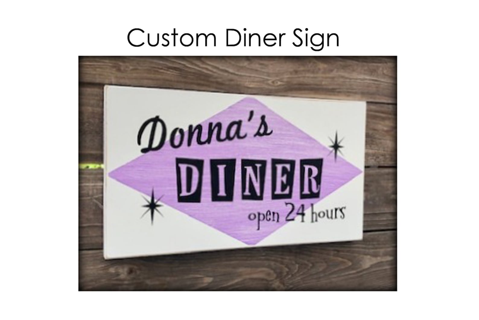 Custom Diner Sign Retro Diner Moms Diner Sign Diner Decor Vintage ...