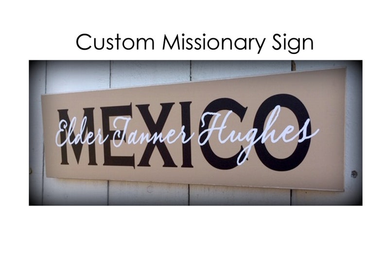Missionary Sign LDS Missionary Mission Sign Missionary - Etsy