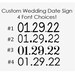 Hand Painted Wedding Date Sign Choose Your Font Style and - Etsy